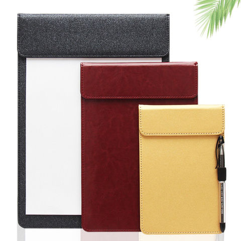 China Custom design multicolor pu leather office use clipboard file ...