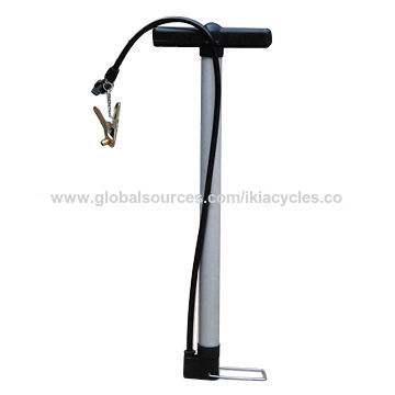 China Bicycle pump with aluminum alloy pipe, A/V & E/V nozzle, plastic ...