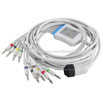 China Compatible for Kenz PC-104 EKG 12 Lead Cable Leadwires on Global ...