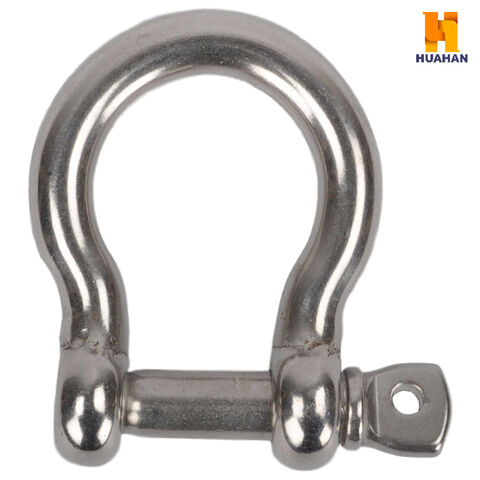 China Stainless Steel European Type Large Bow Shackle, Marine Hardware ...
