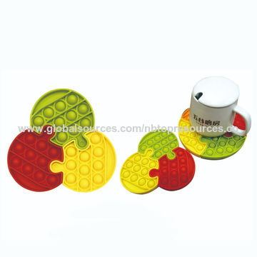 China Educational Fidget Reliever Puzzle Piece Bubble Push Sensory Toy ...