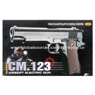 Cyma CM123 1911 Auto Electric Pistol AEP, Full Metal Body Electric Airsoft Gun | Global Sources