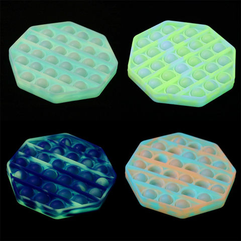 China Fidget popper hot anti stress glow in the dark bubble pop fidget ...