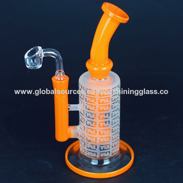 China USA colorful mothership sandblasted glass smoking water pipe oil ...