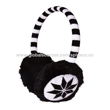 China Lovely and Washable Plush Warm Headphone, Knitting Headset for ...