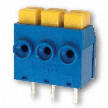 Terminal Blocks for PC-Boards, Screwless, Push Button Type (with Kema ...