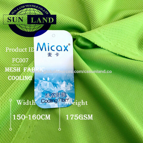 China 100% Polyester coolness and dry fit bird eye mesh fabric for ...