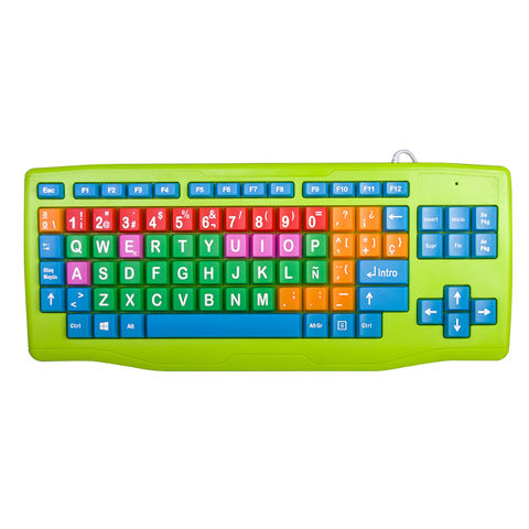 China Popular Large Colored Key Caps 84 Keys Russian Language Colorful ...