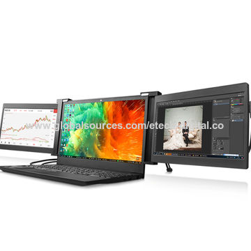 China Portable Tri-screen monitor extended laptop mobile workstation ...