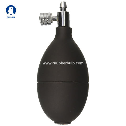 China Blood pressure cuff bulb Rubber Air Bulb Pump with metal valves ...