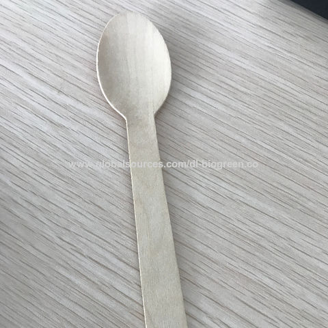 China Biodegradable Wooden Spoons Eco-friendly spork, FSC, BRC, ISO9001 ...
