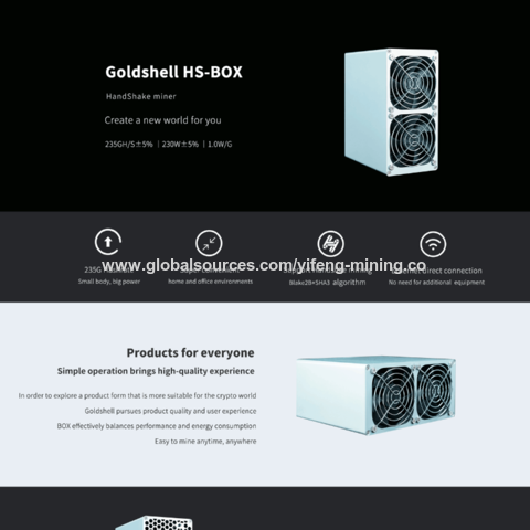 China Brand new Goldshell HS-BOX in Stock ready to ship HNS miner on ...