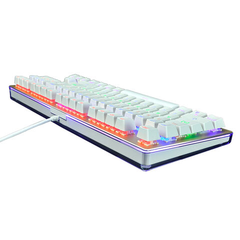 China 87 keys Mechanical keyboard with Rose Gold aluminium top cover ...