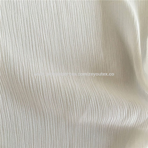 China Recycled polyester silk crinkle crepe chiffon fabric on Global ...