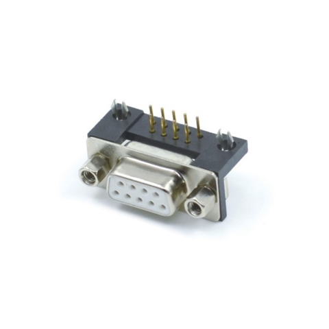 China D-SUB 9Pin Female Connector DIP R/A Type For pcb connector on ...