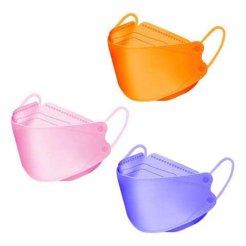 China Fish Shaped type Four Layers PROTECTION Disposable KF94 Certified ...