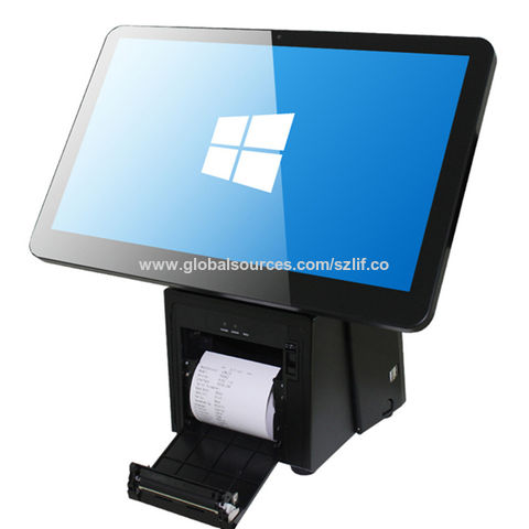 China LIF 15" all in one touch screen POS machine with printer on ...