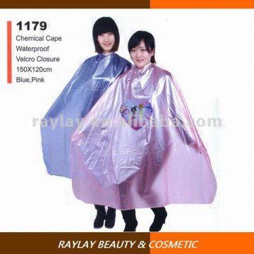 professional chemical proof pink PVC shampoo cape for hair salon ...