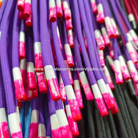China Shoelaces with silicon tip ,drawstring, colorful silicon tip ...