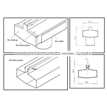 Stainless slim slot channel drain for public plaza drainage | Global ...
