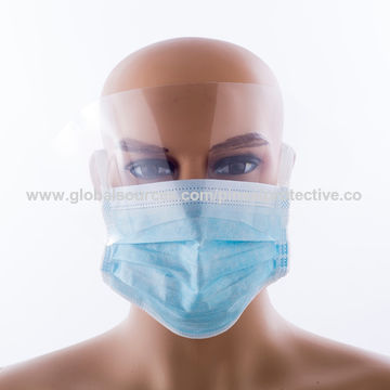 China3 Ply Disposable Nonwoven Earloops Face Mask with Anti-Fog Eye ...