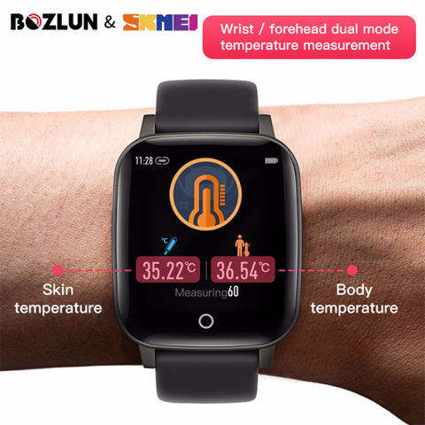 China The new Latest Colorful Screen Women Men Smart Thermometer Watch ...