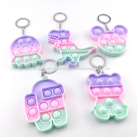 China Fidget toy key chain Cheap Packs with Simple Pop Bubble Squeeze ...