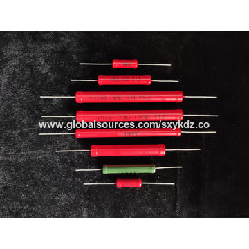 China High voltage glass glaze resistors 1w,2w,3w,5w,8w,10w,20w,30w,50w ...