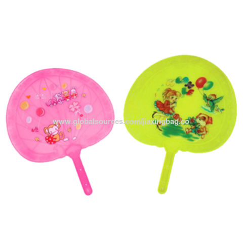 China PP hand fans, made of Eco-friendly PP, customized artworks are ...