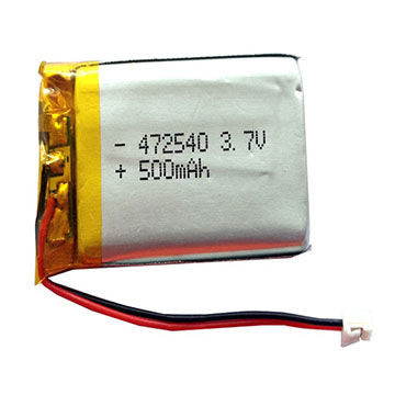 China 3.7V 500mAh Lithium Polymer mini rechargeable battery 472540 Li ...