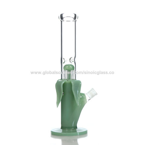 China Glass bong 10 inches water pipes with delicate eye and tooth 3D ...