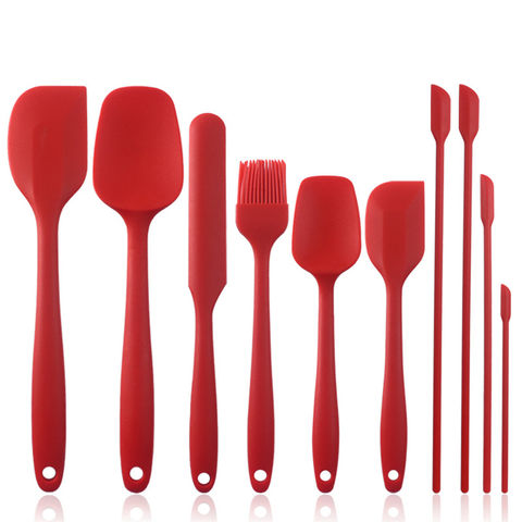 China Silicone Spatula Set Amazon Hot Selling 10-piece Kitchenware ...