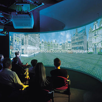 China Multichannel Simulator Curved Projection Screen, Custom Size on ...