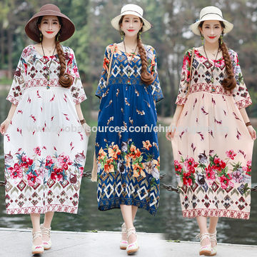 China Women Clothes Plus sizes Dress Sundress on Global Sources ...