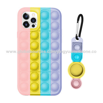 China Silicone bubble fidget toy phone case mobile phone toy case and ...