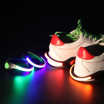 China OEM Plastic Night Safety Flashing Warning LED Shoes Clip Light on ...