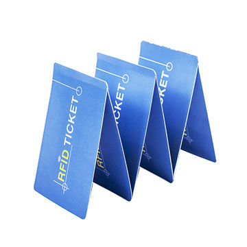China Customized Printed Fanfold UHF Printable Paper Ticket For Event ...