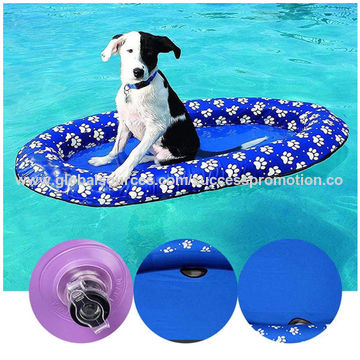 China Promotional Inflatable Dog Pet Pool Float Doggie Floating Raft ...
