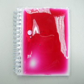 Liquid Filled Spiral Notebook with PVC Heatseal Cover | Global Sources