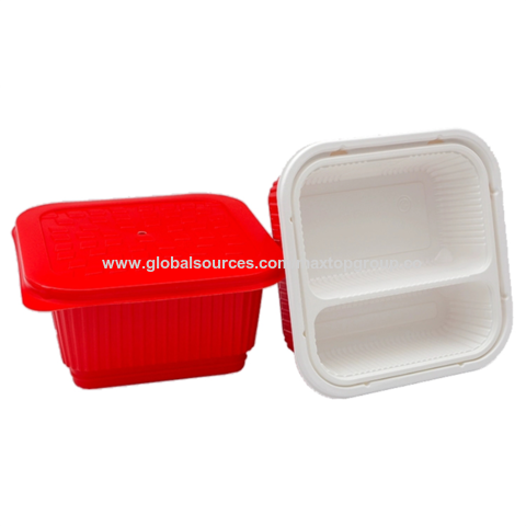 China PP Disposable plastic self heating food packaging box of food ...