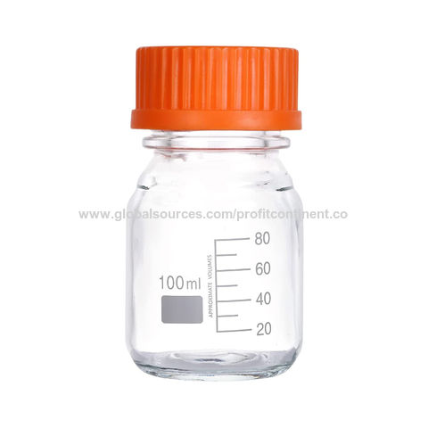China Laboratory glassware,100ml Round Graduated Lab Media Storage ...