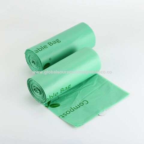 China Biodegradable plastic bag disposable compostable bag garbage bag ...