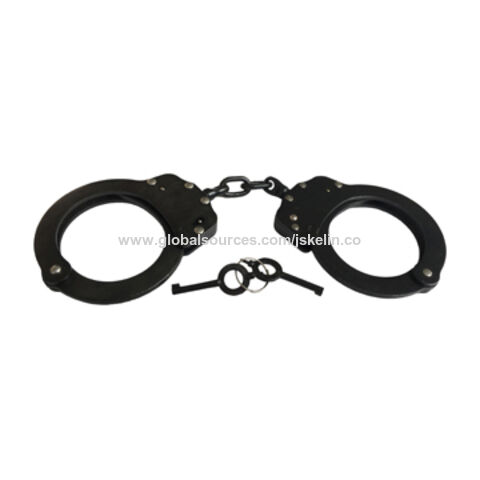 China Police Black Handcuffs with Good Quality on Global Sources