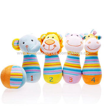 ChinaHigh quality plush animal bowling and ball sets for 0-3 years-old ...