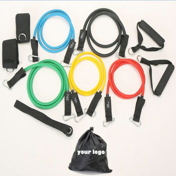 China Yoga Pull Rope Exercise Fitness Rubber Latex Workout 11pcs ...