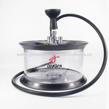 China High quality medium acrylic hookah,portable shisha with glass ...