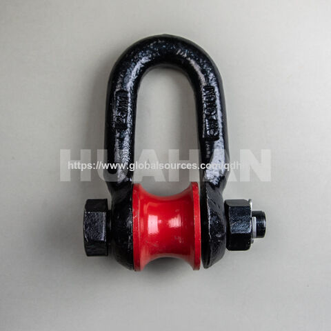 China Steel Roller Shackle, high tensile steel roller D shackle ...