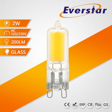 China New ERP 2W glass COB LED G9 bulbs on Global Sources,G9 bulbs,COB ...