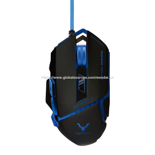 China WESDAR 8keys Gaming mouse with LED light,1000/ 1600/ 2400/ 3200 ...
