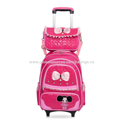 China Wheeled book backpack, customized sizes and colors are accepted ...